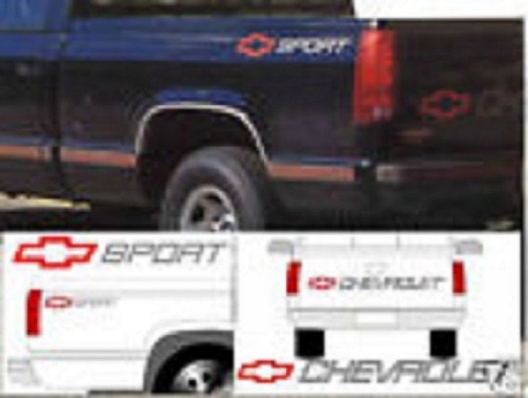 CHEVY SPORT TRUCK Decal Kit - Tailgate & Bedside Decals - Etsy