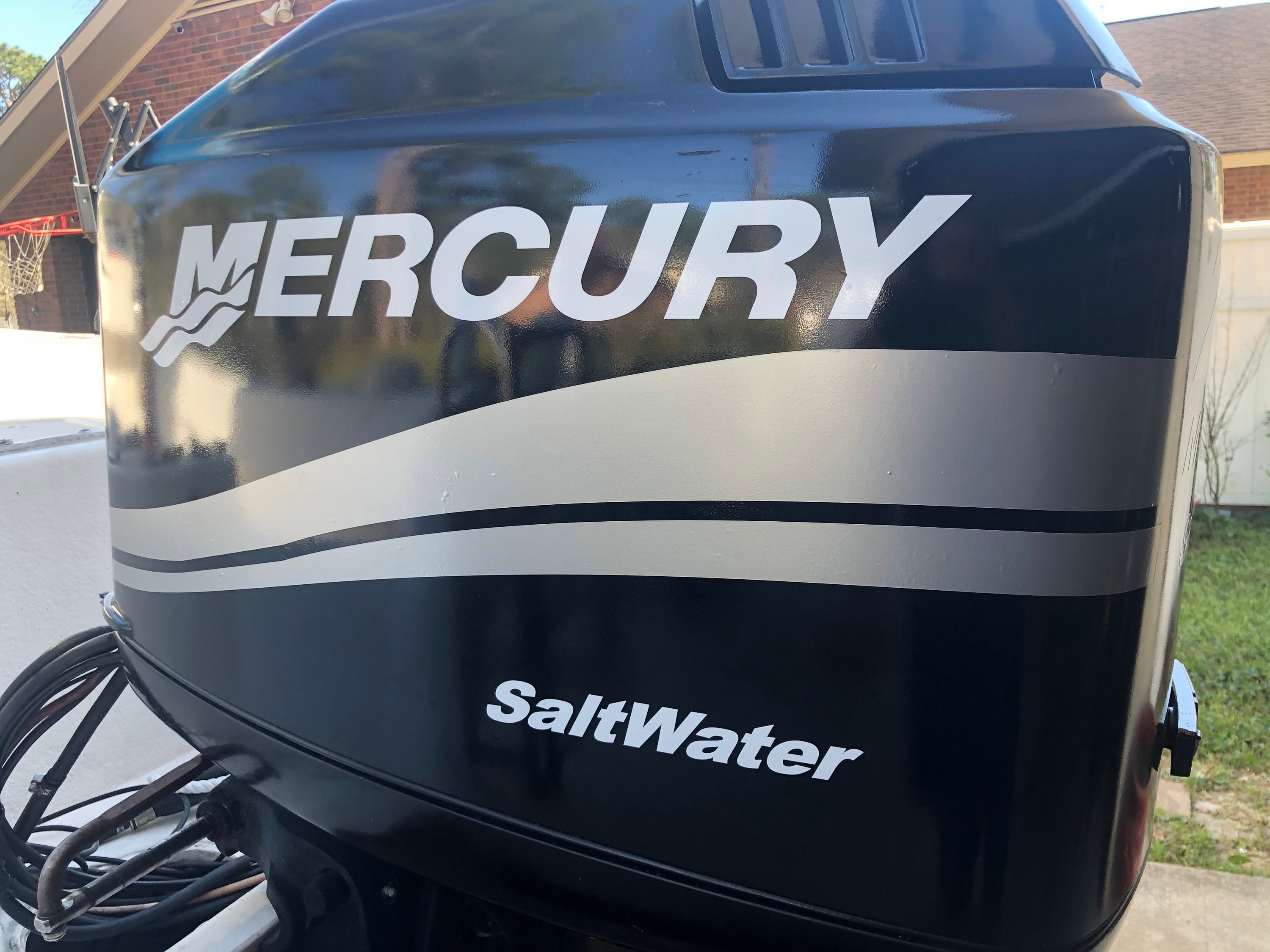 MERCURY Boat Motor Cowl DECAL Reemplazo Set en Plata Su elección de ...