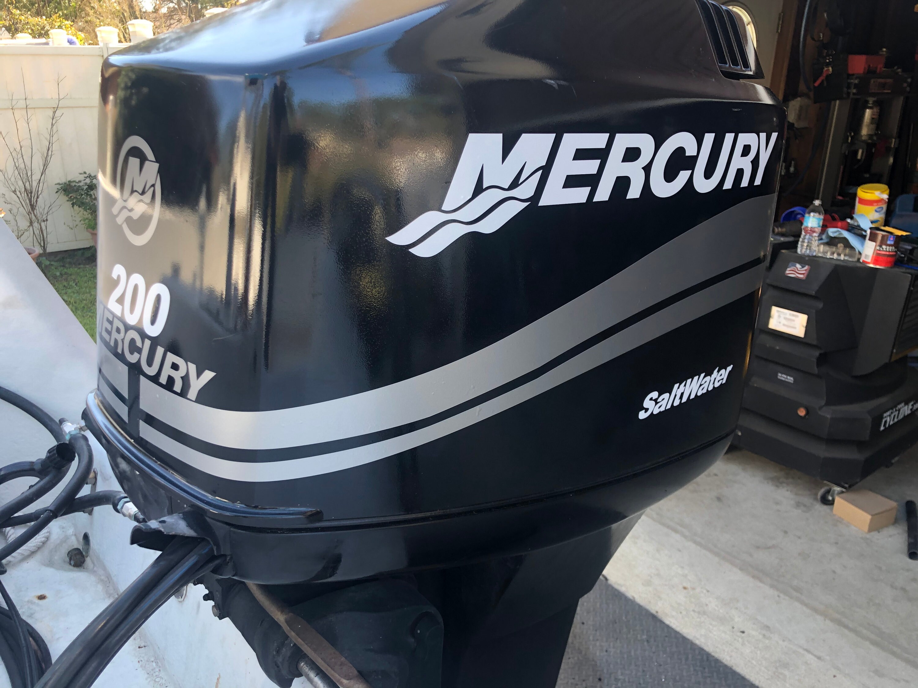 Mercury Boat Motor Cowl DECAL Reemplazo establecido en plata | Etsy
