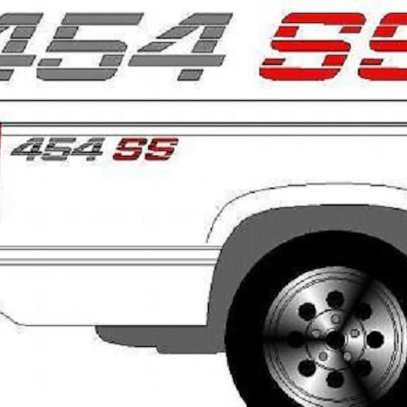 454 Ss Truck Decals - Etsy