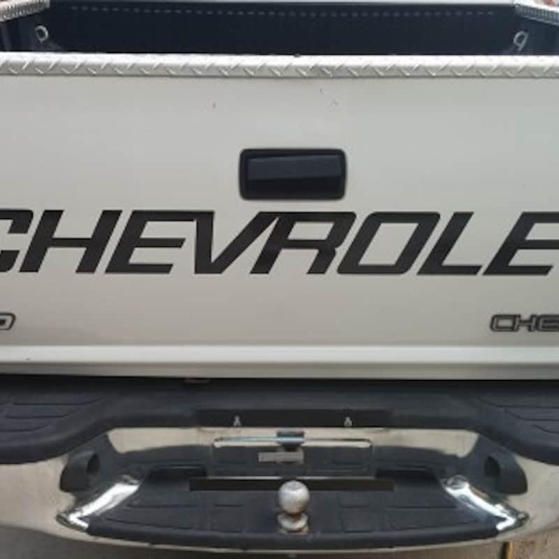 Gold Chevrolet Tailgate Decal - Etsy