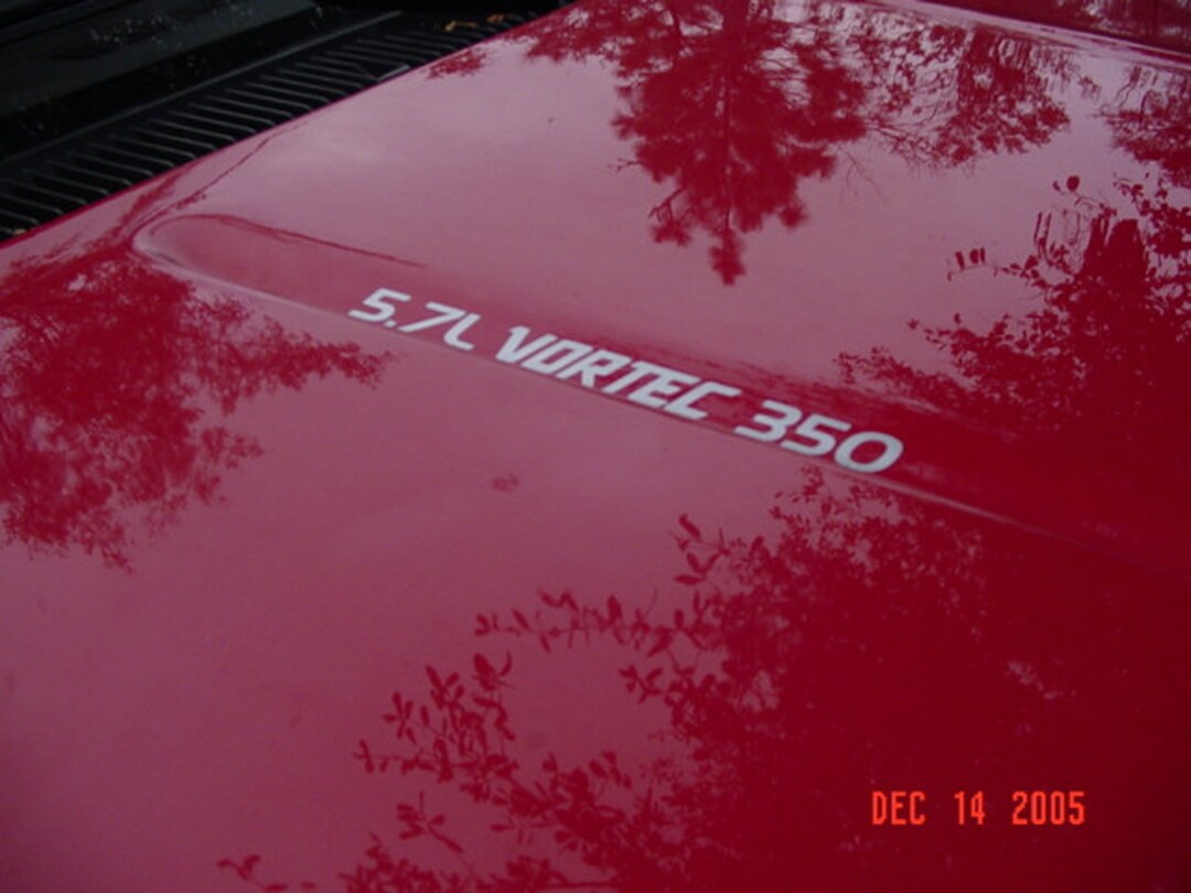 5.7L VORTEC 350 Hood Decals Your Choice of Color - Etsy