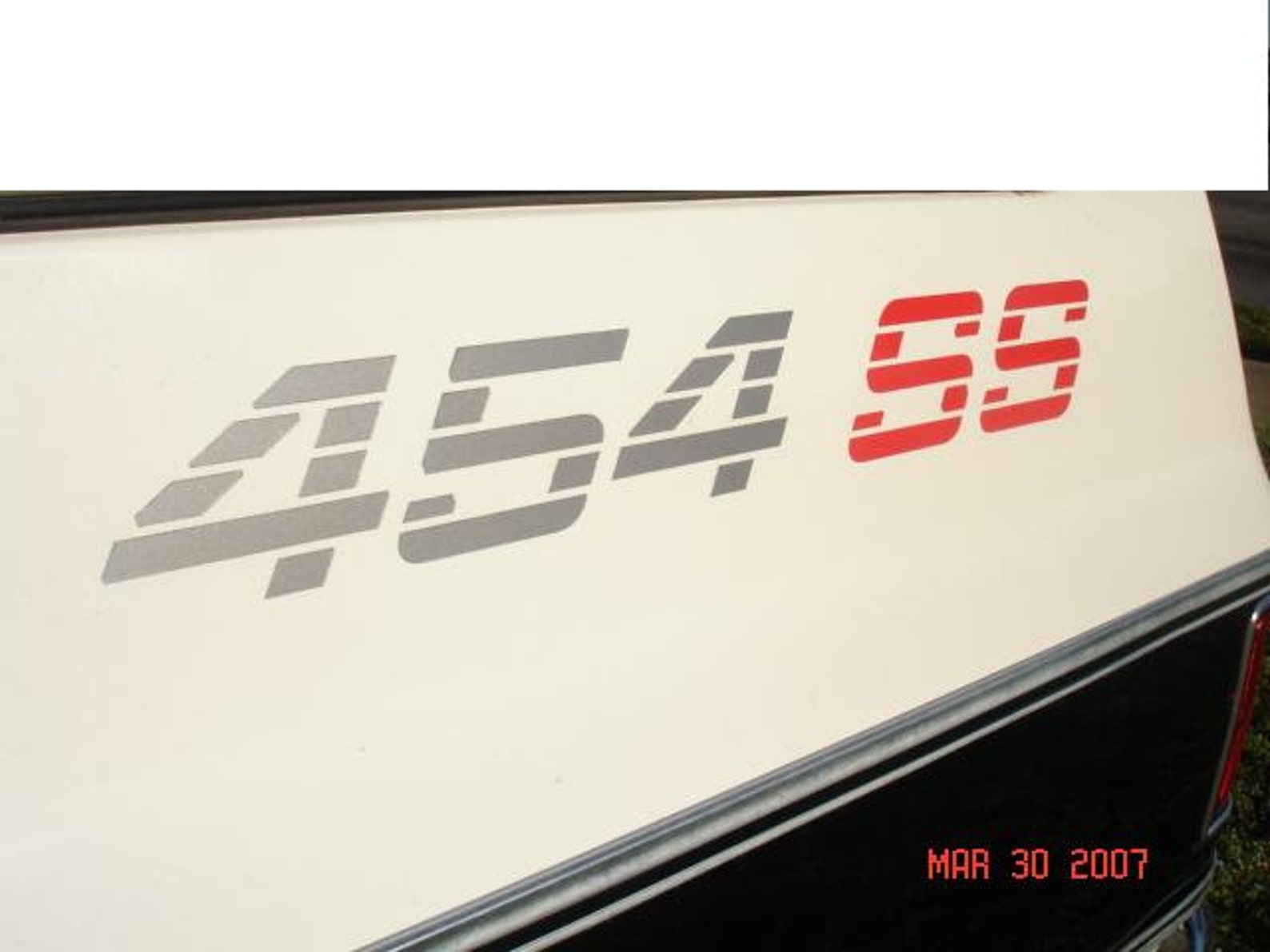 454 SS KIT CHEVY Truck Tailgate & Bedside Decals 90-91 Chevrolet Truck ...