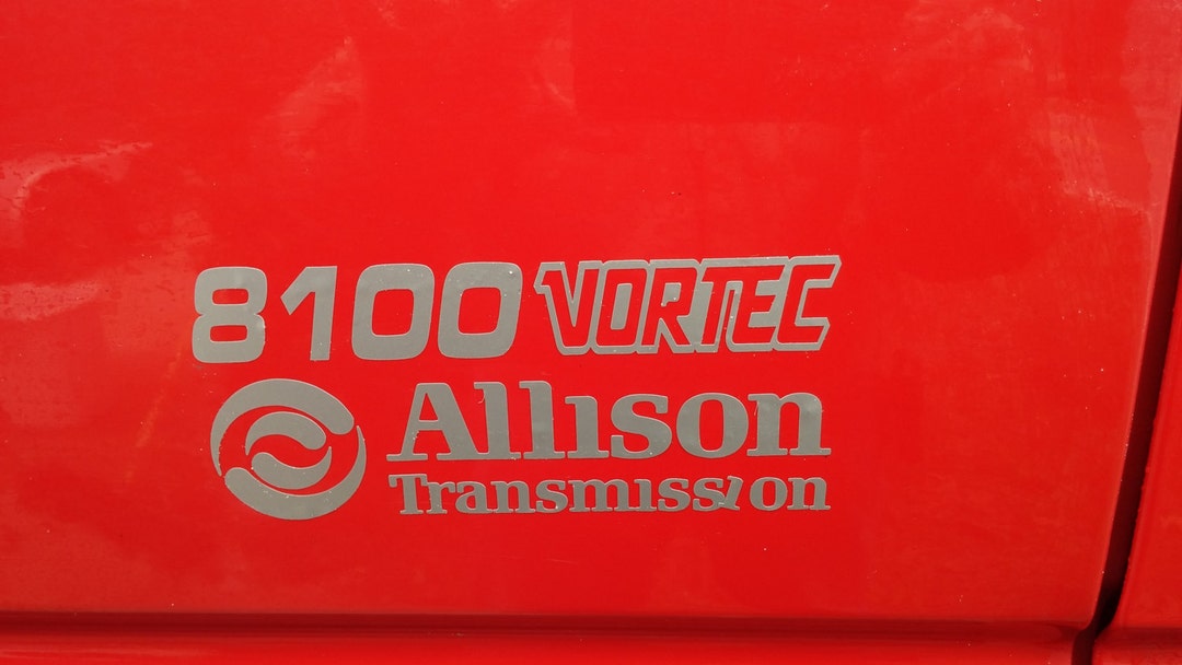 8100 Vortec Allison Transmission Door Badge Decals and Tailgate Sticker ...