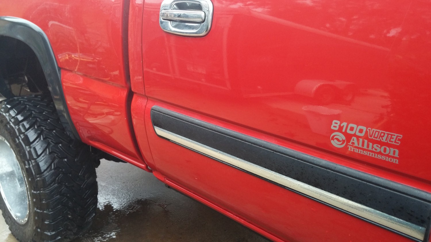 8100 Vortec Allison Transmission Door Badge Decals and Tailgate Sticker ...