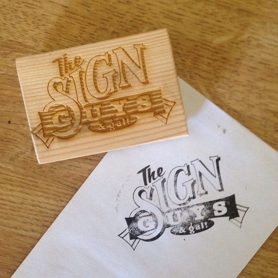 Custom Logo Stamp Business Logo Stamp Address Stamp | Etsy