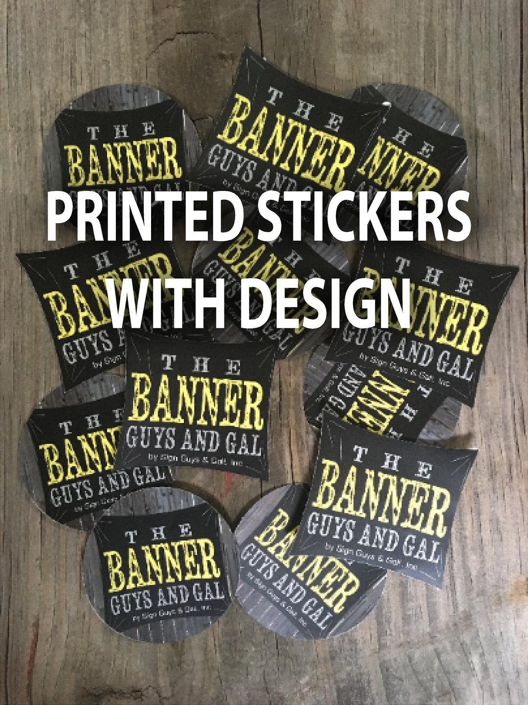50 Stickers With Design, Waterproof Outdoor Stickers, Company Logo ...