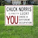 Chuck Norris Yard Sign, Custom Event Sign, 22x16" - Etsy