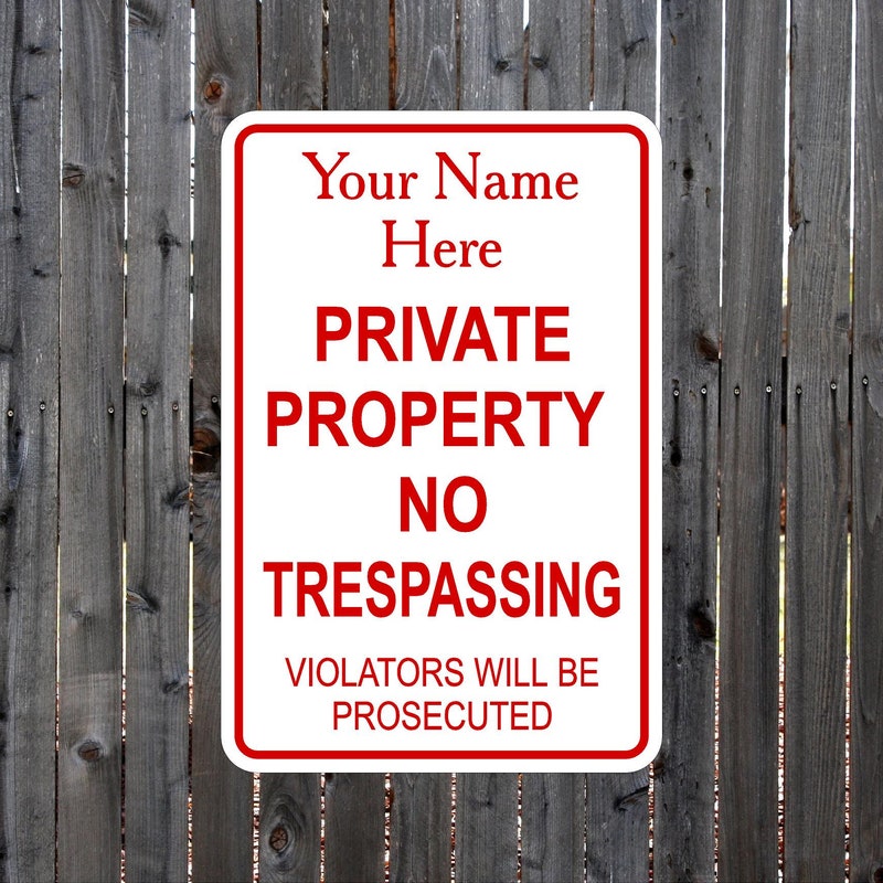 Property Signs - Etsy