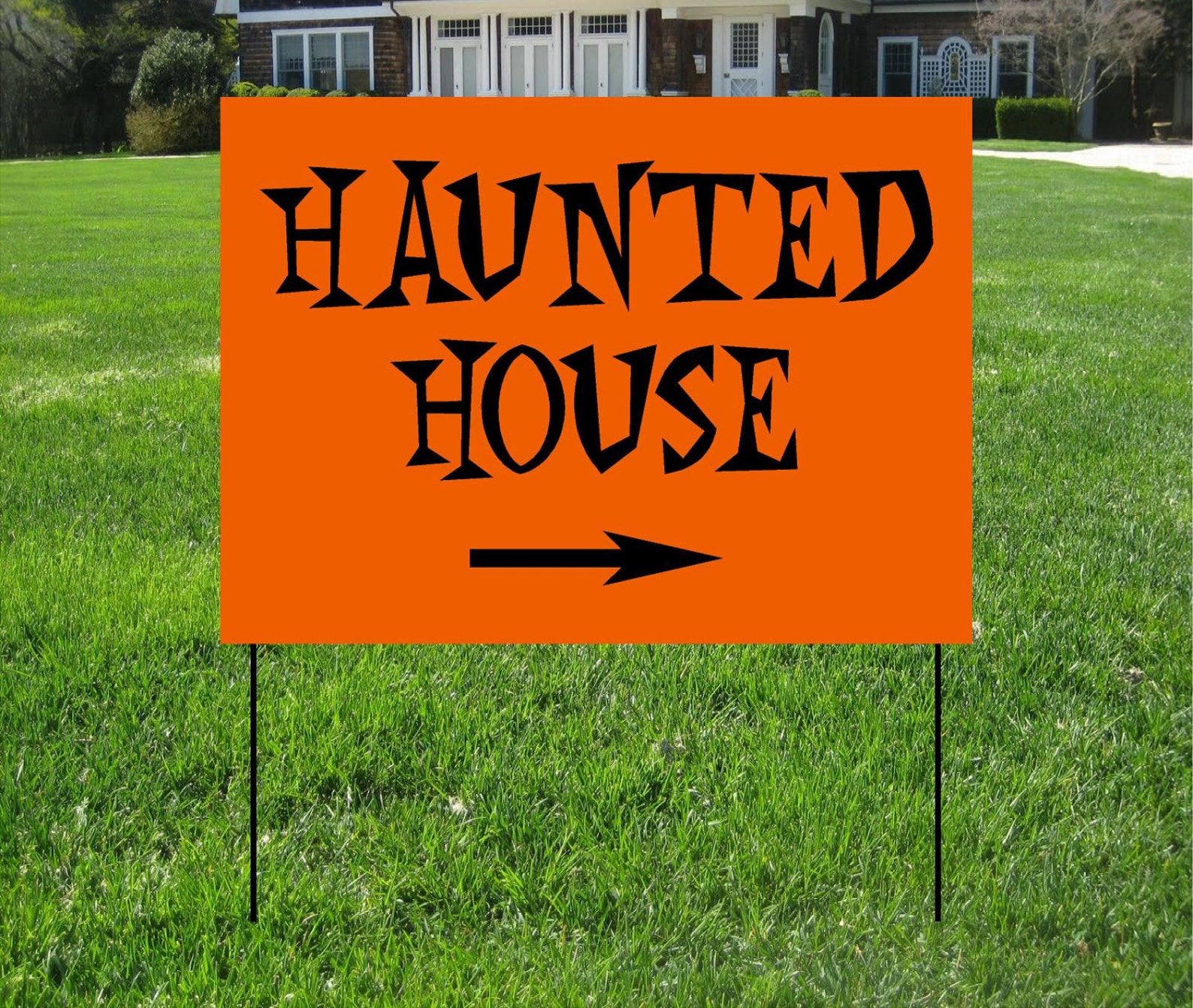 Haunted House Yard Signs Event Yard Sign Custom Bag Yard - Etsy