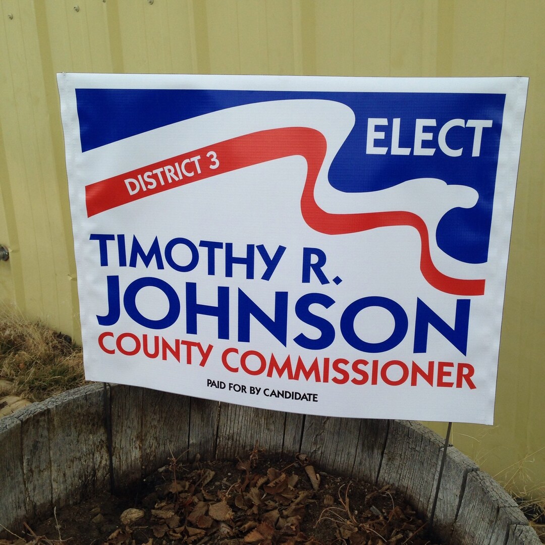 25 Campaign Yard Signs, Custom Bag Yard Signs - Etsy