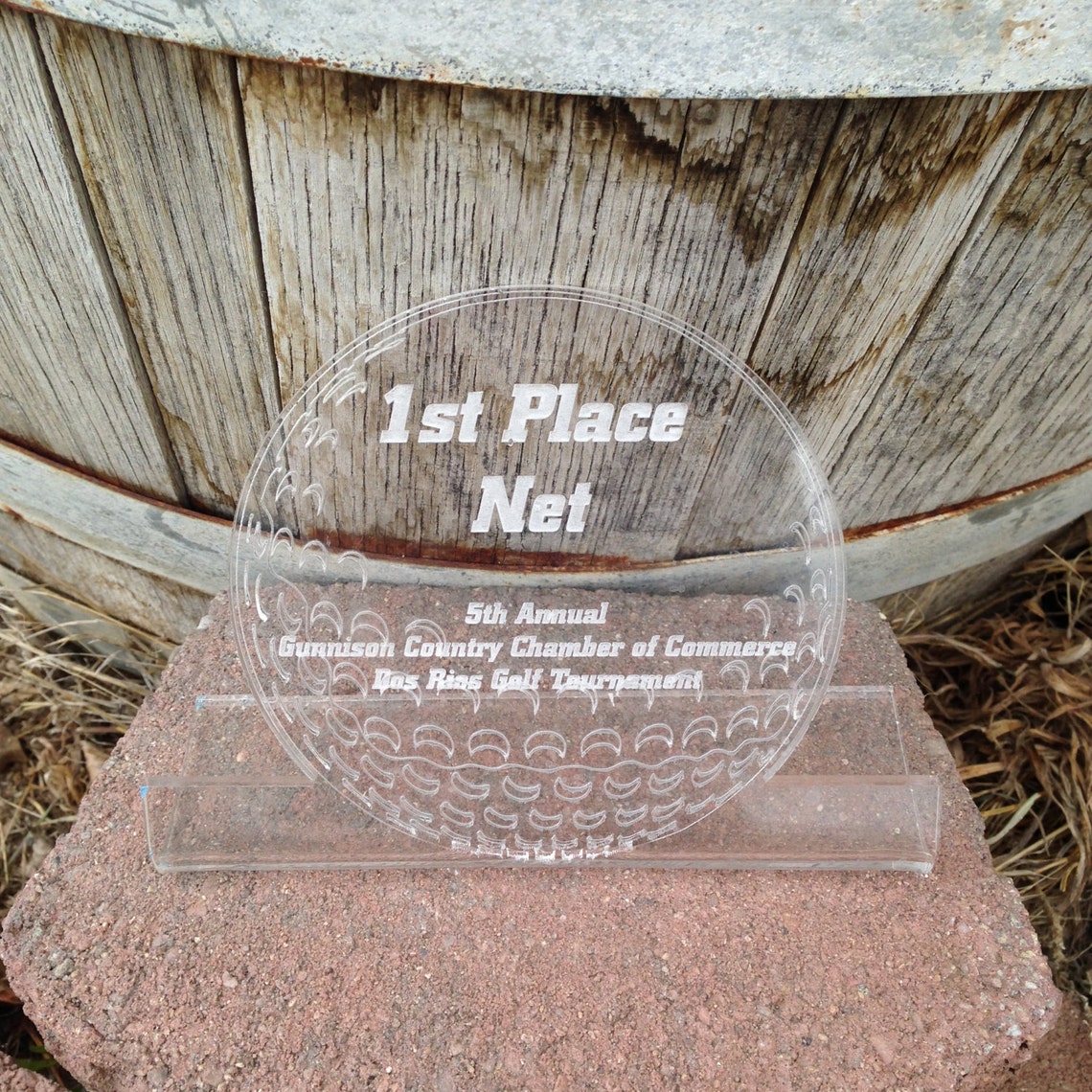 Custom Engraved Acrylic Golf Plaque, Award Plaque - Etsy