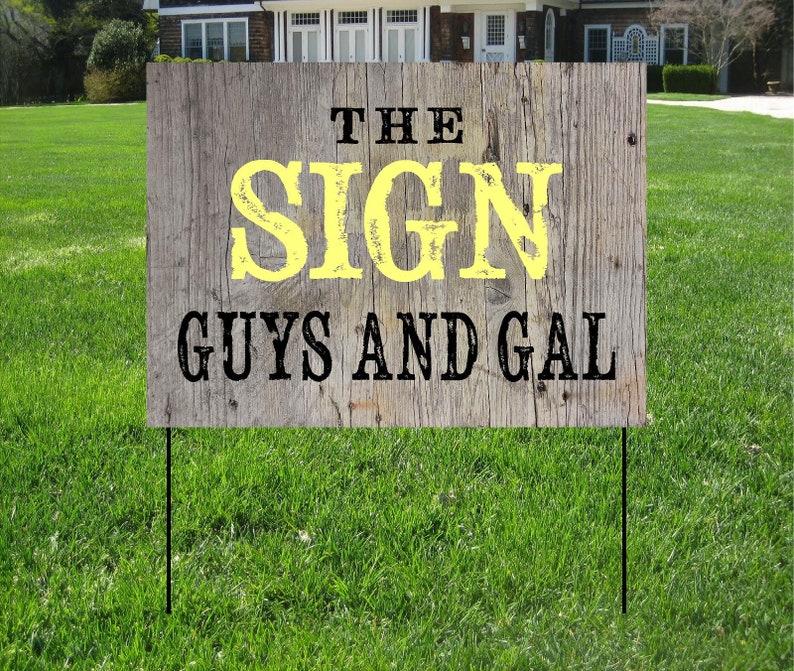 Custom Yard Signs Custom Logo Yard Signs Company Or Event Etsy
