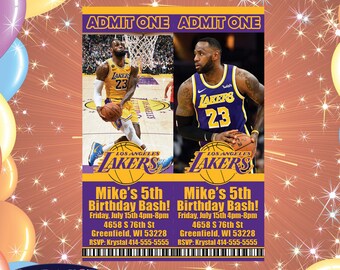 Lakers Ticket - Etsy