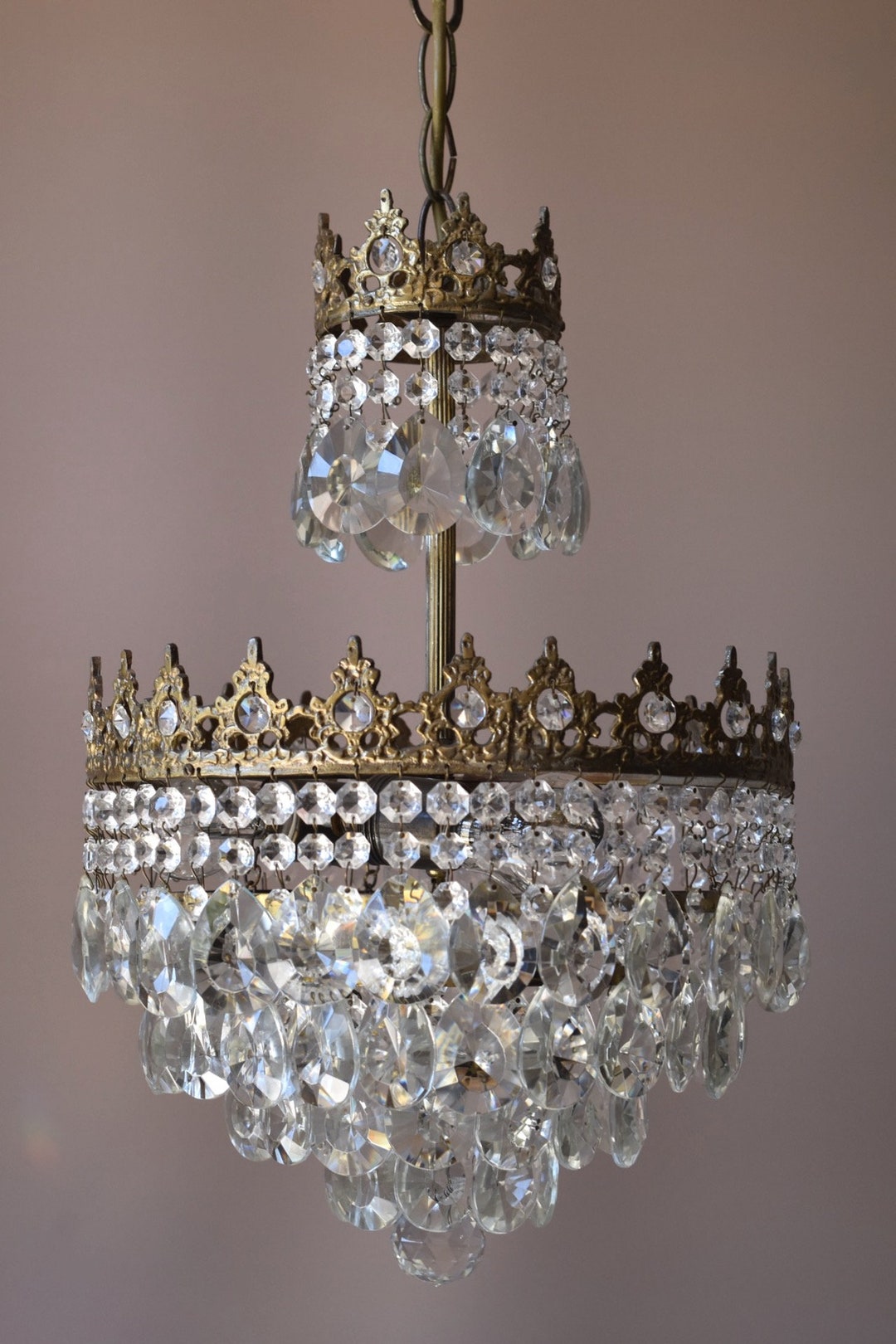 Antique French Style Vintage Crystal Chandelier for Home Decor Living ...