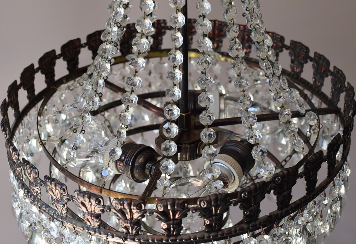 Antique Style Lighting, Indoor Vintage Retro Crystal Chandelier ...