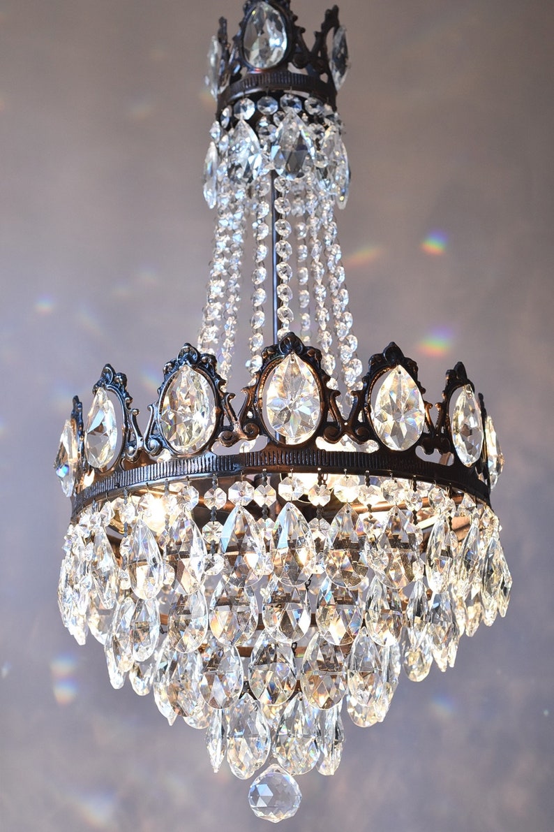 Antique Style Lighting, Retro Vintage Crystal Chandelier, Ceiling ...