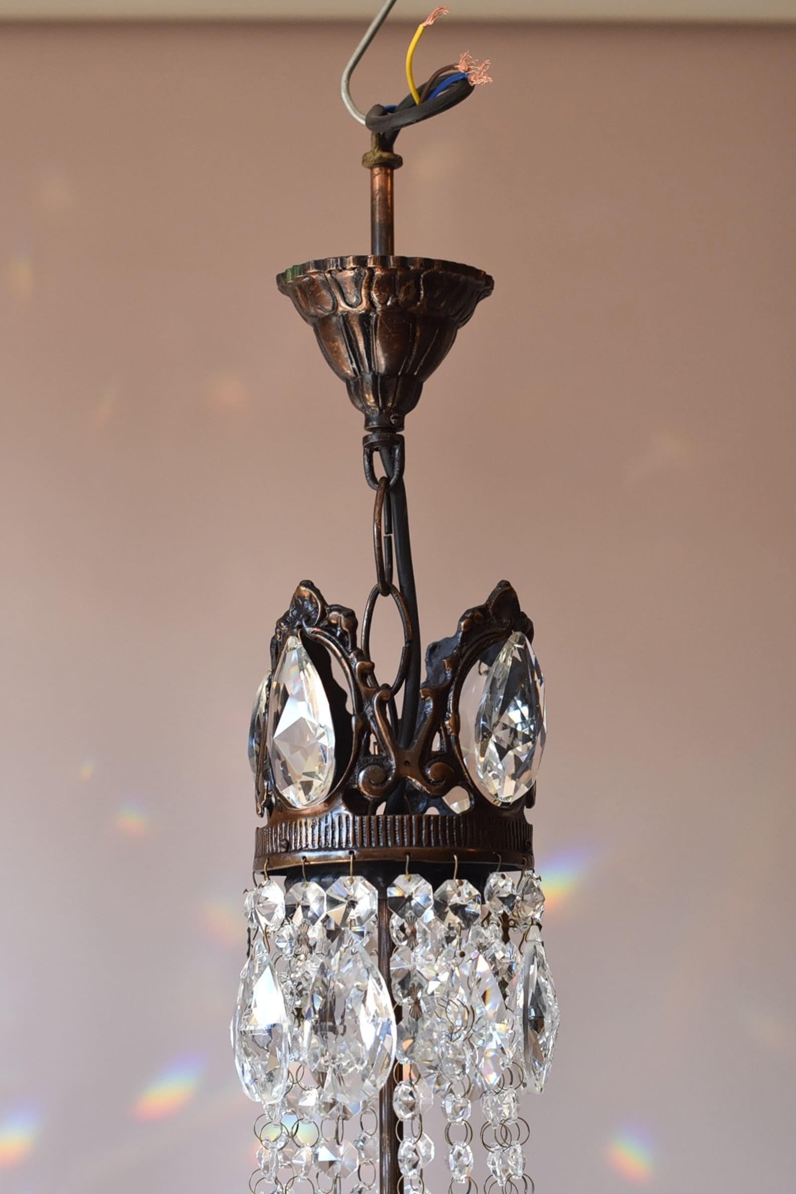 Antique Style Lighting Retro Vintage Crystal Chandelier - Etsy