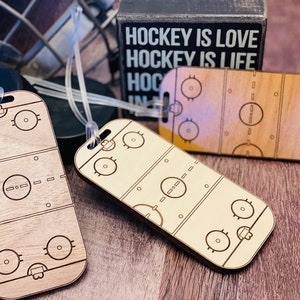 Hockey Bag Tag Luggage Tag Hockey Player Bag Personalized Bag Tag ...