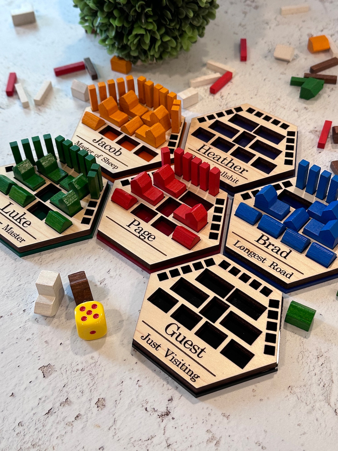 Personalized Game Piece Holder Organizer for Popular Game Board ...