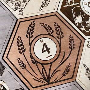 Custom Made Hexagon Gameboard Wooden Custom Game Board Handmade Laser ...