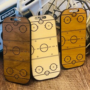 Hockey Bag Tag Luggage Tag Hockey Player Bag Personalized Bag Tag ...