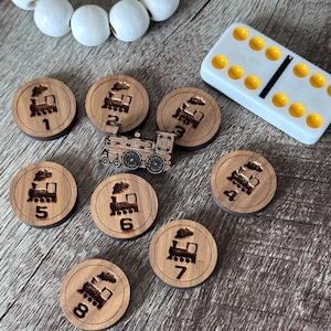 Mexican Train Personalized Hub and Holder Set Dominoes Custom Name ...