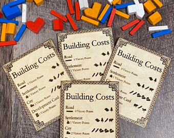 Building Costs Card Catan - Etsy