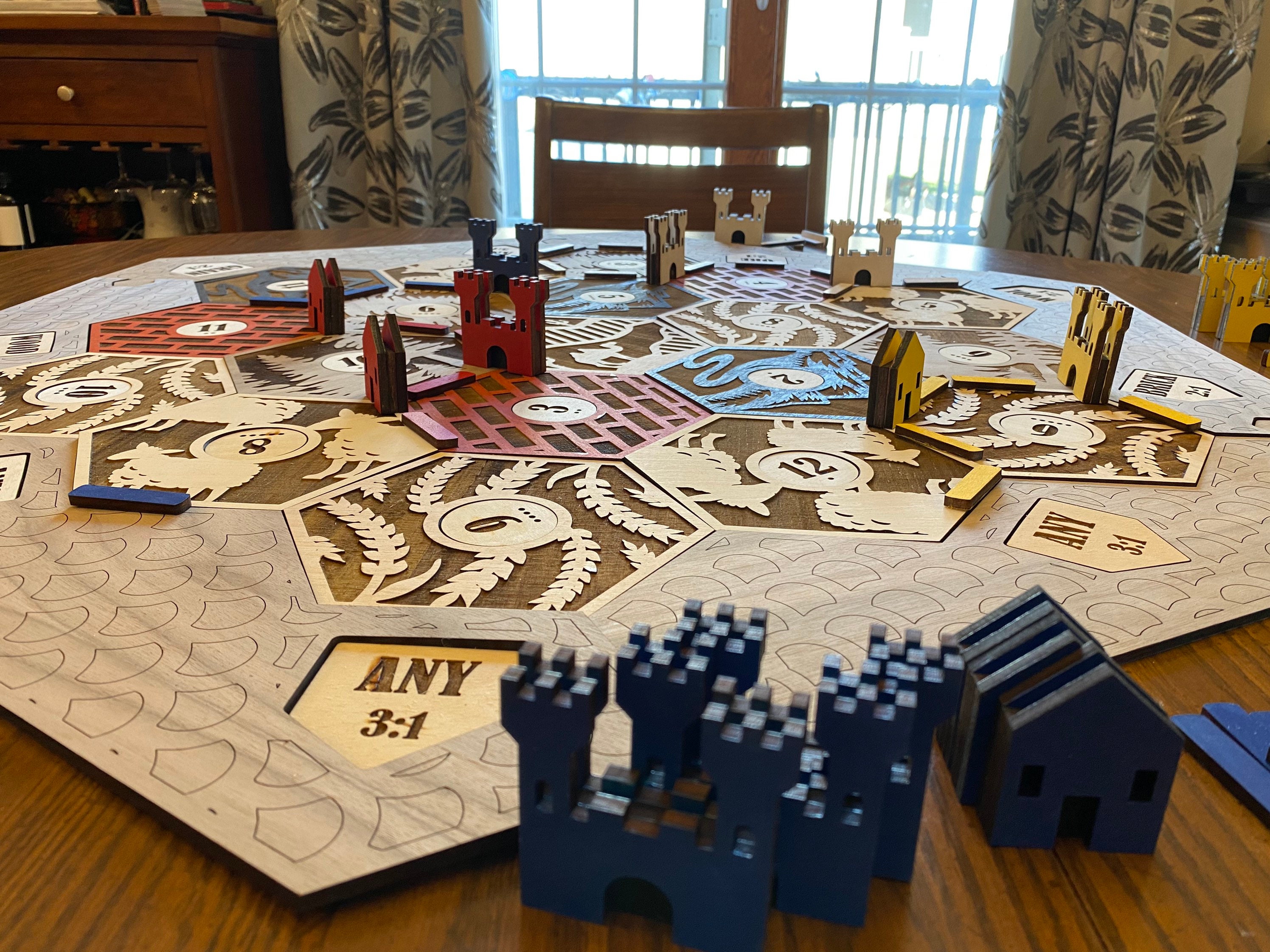 GIANT Game 3.5 X 3.5 Custom Made Hexagon Gameboard Set - Etsy