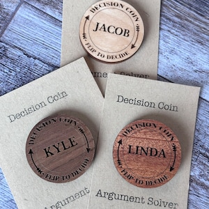 Personalized Argument Solver Decision Flip Coin Tie Breaker Fun Gift ...
