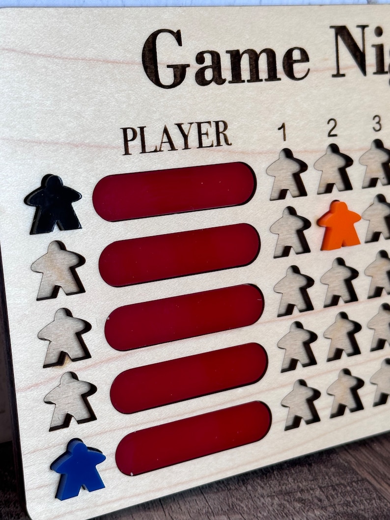 Personalized Game Score Keeper: Maple & Birch Family Game Night Tracker ...