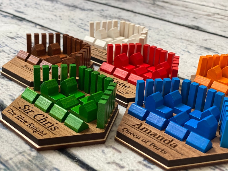 Personalized Game Piece Holders for Popular Game Board - Etsy