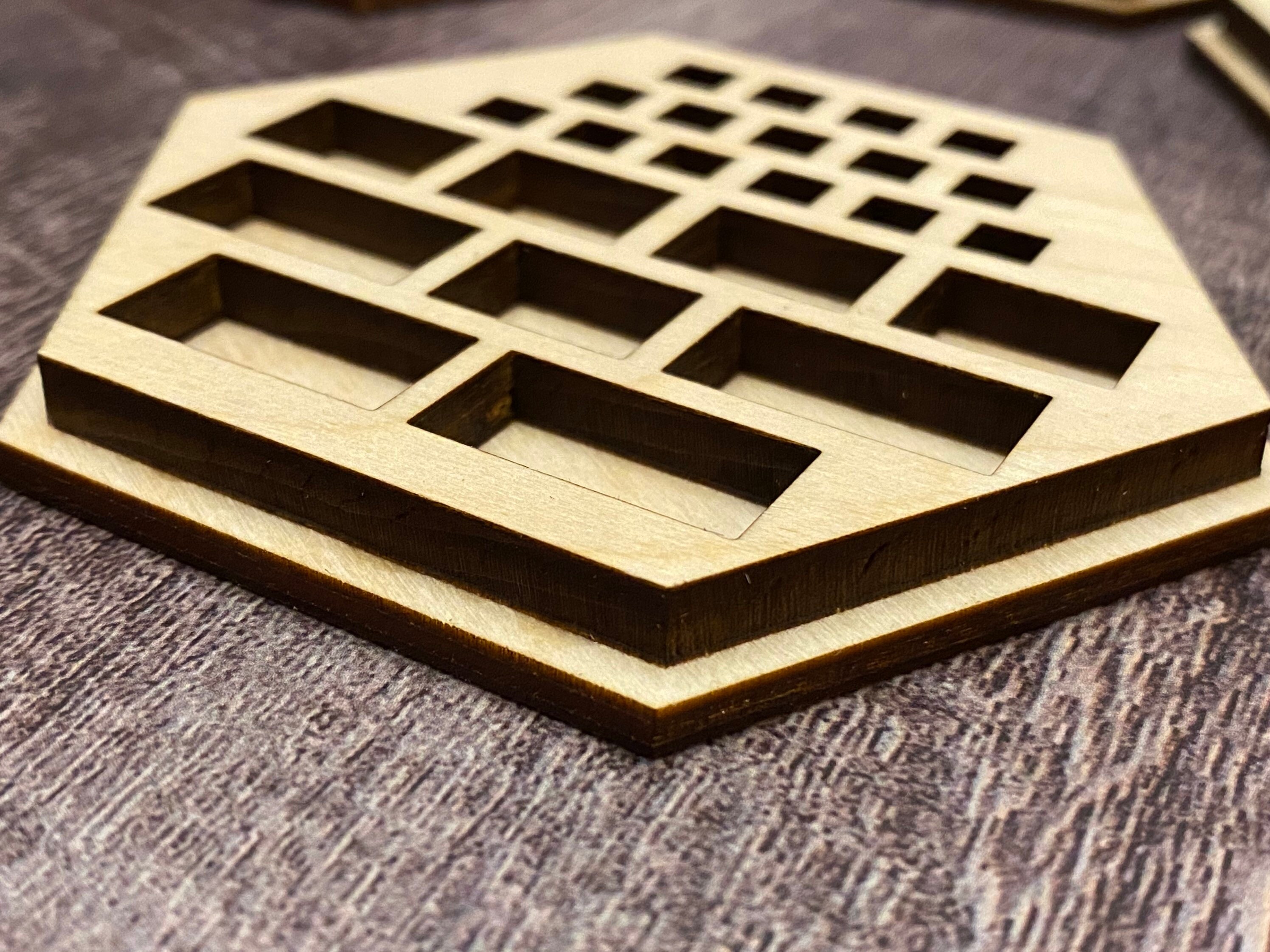 Set of 4 and 6 Hexagon Game Piece Holders for Popular Game - Etsy