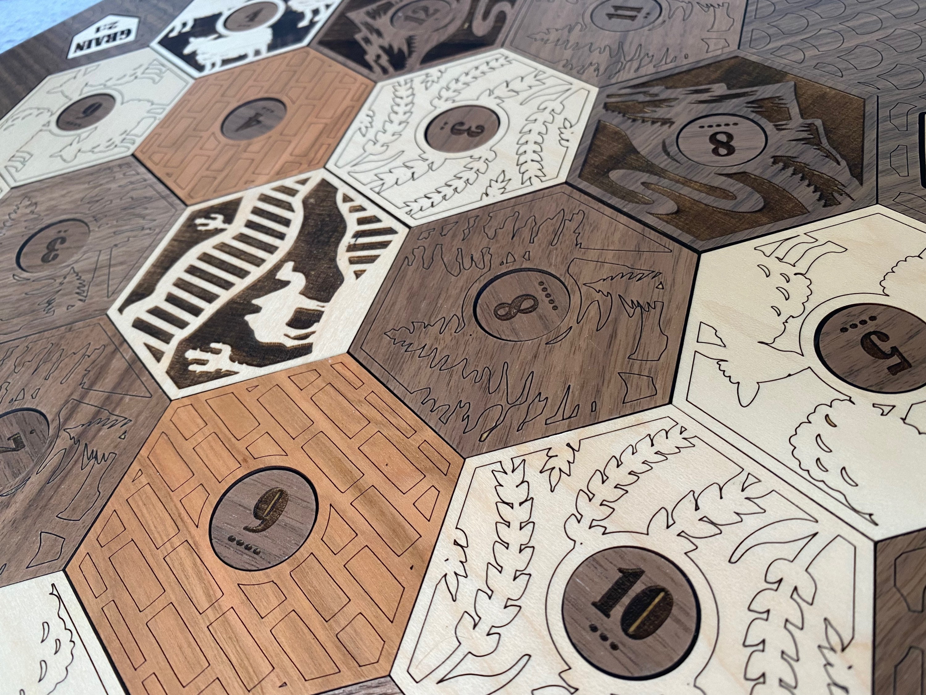 Elegant Custom Made Hexagon Gameboard Wooden Luxury Custom | Etsy