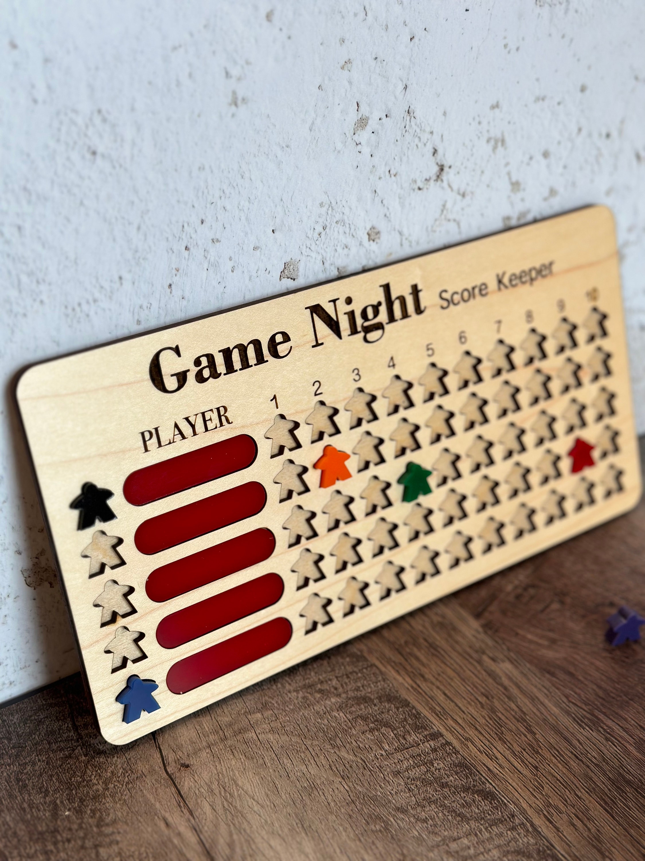 Personalized Game Score Keeper: Maple & Birch Family Game Night Tracker ...