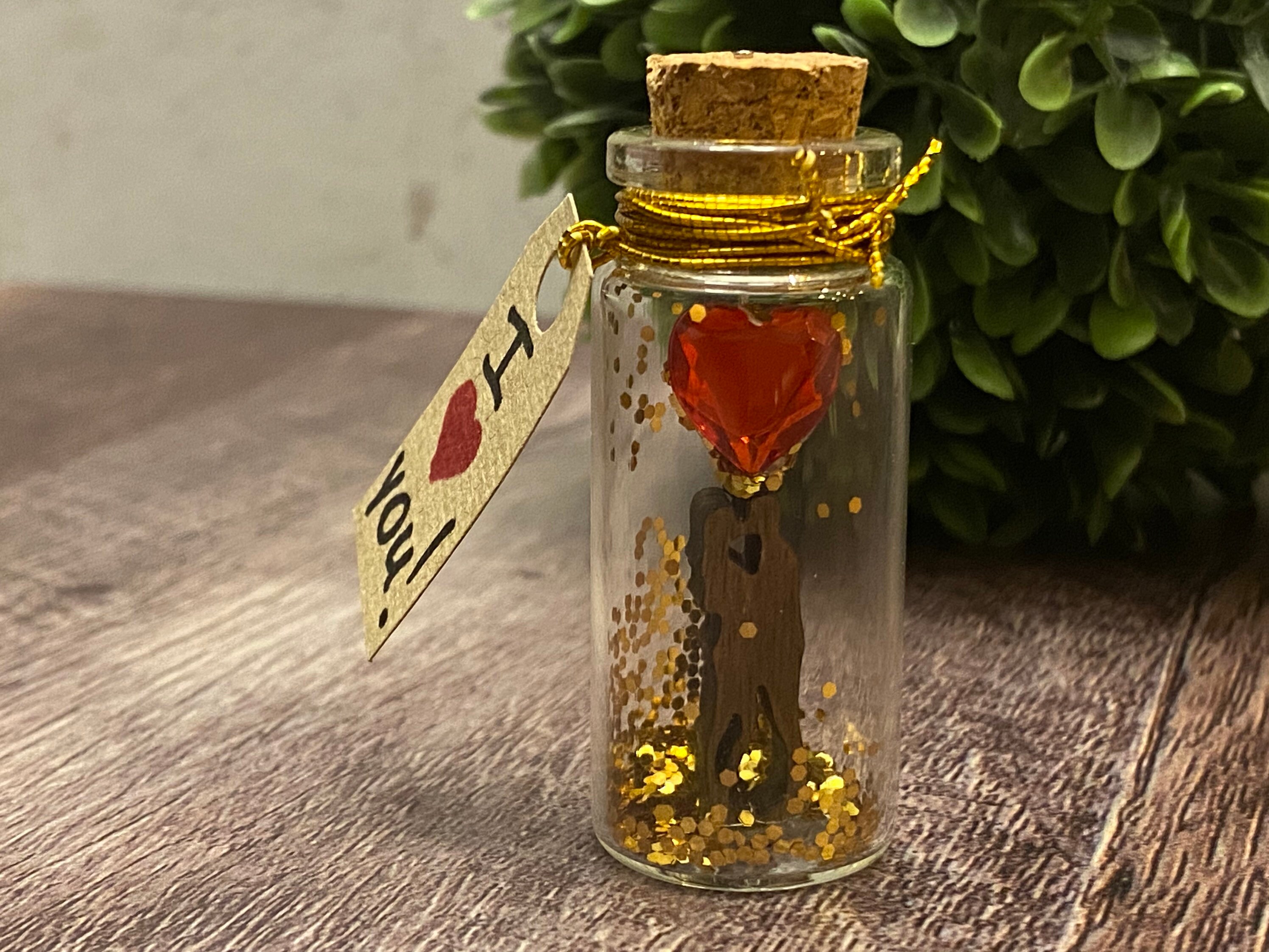 Love Romantic Gift for Her / Him in Mini Jar Anniversary - Etsy