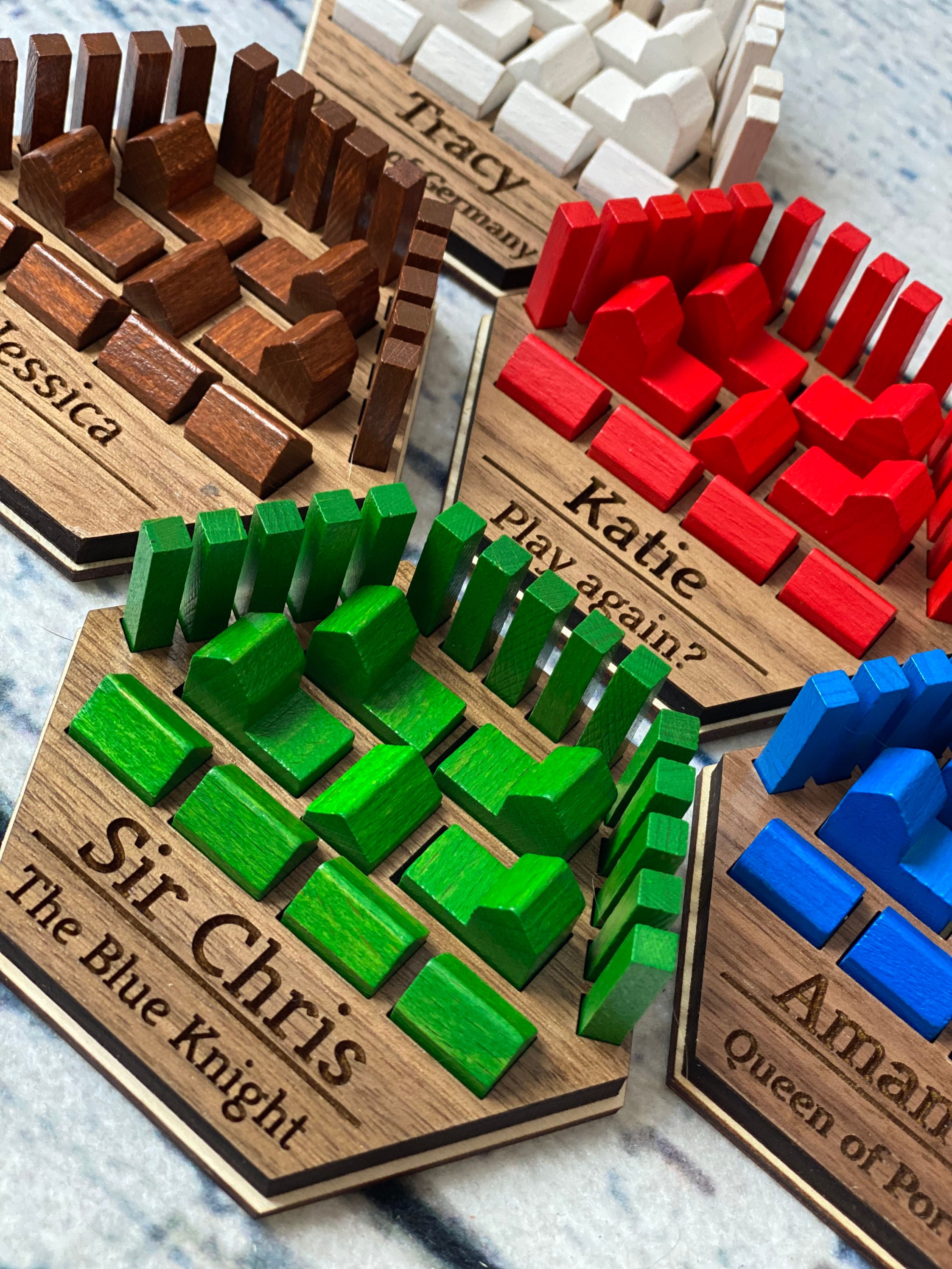 Personalized Game Piece Holders for Popular Game Board - Etsy