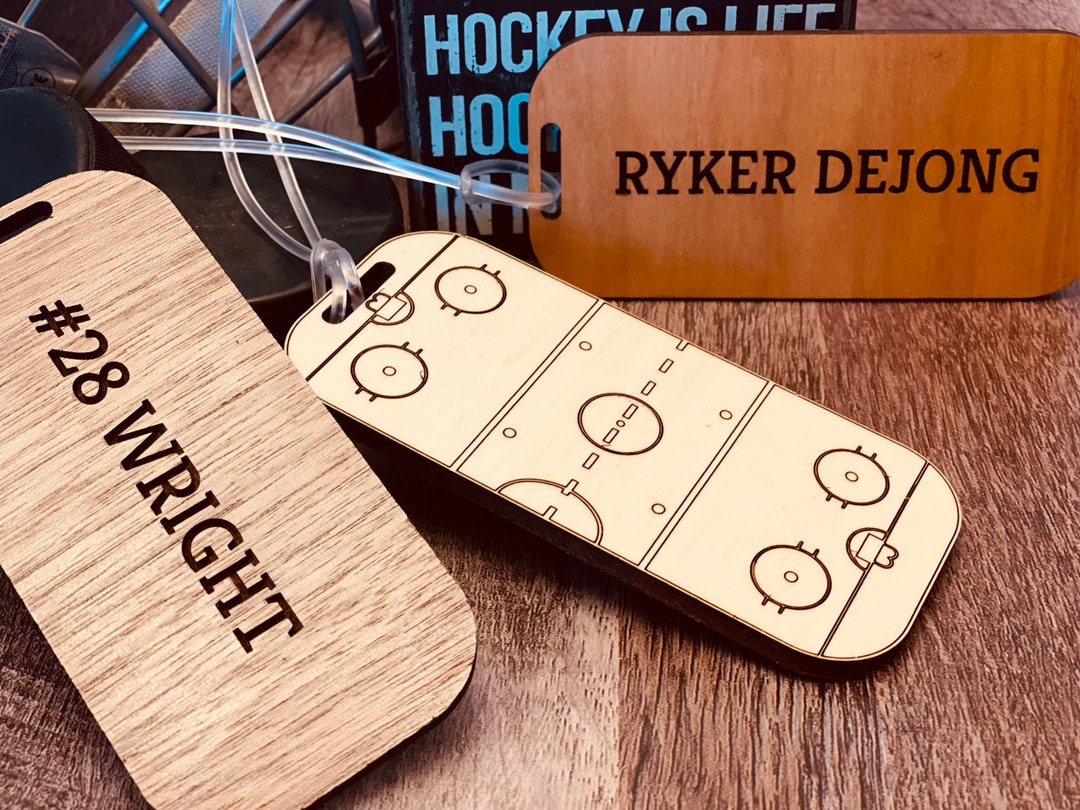 Hockey Bag Tag Luggage Tag Hockey Player Bag Personalized Bag Tag ...