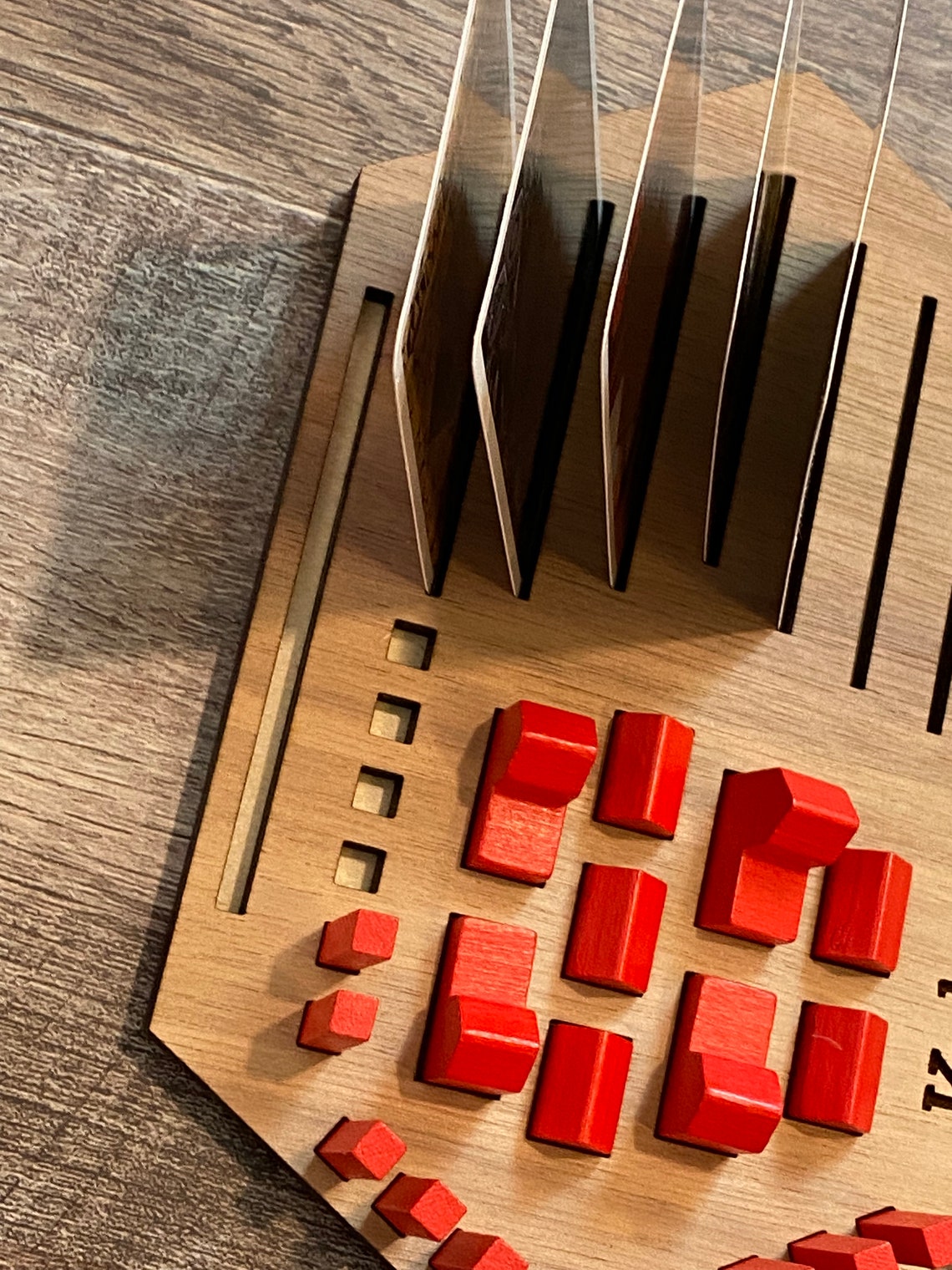 Personalized Game Piece Holders for Popular Game Board Walnut Custom ...