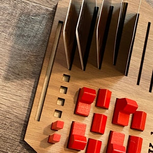 Personalized Game Piece Holders for Popular Game Board Walnut Custom ...