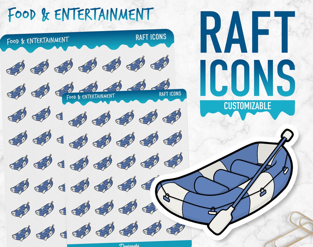 Food & Entertainment | Raft Icons | Planner Stickers - Etsy