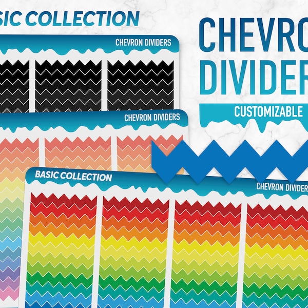 Chevron Dividers - Etsy