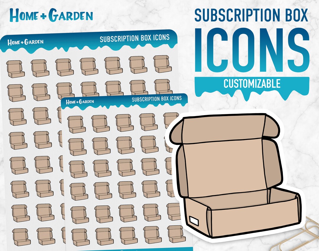 Home & Garden | Subscription Box Icons | Planner Stickers - Etsy
