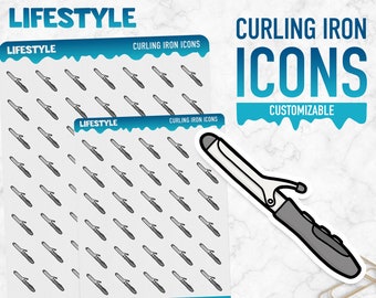 Curling Stickers - Etsy