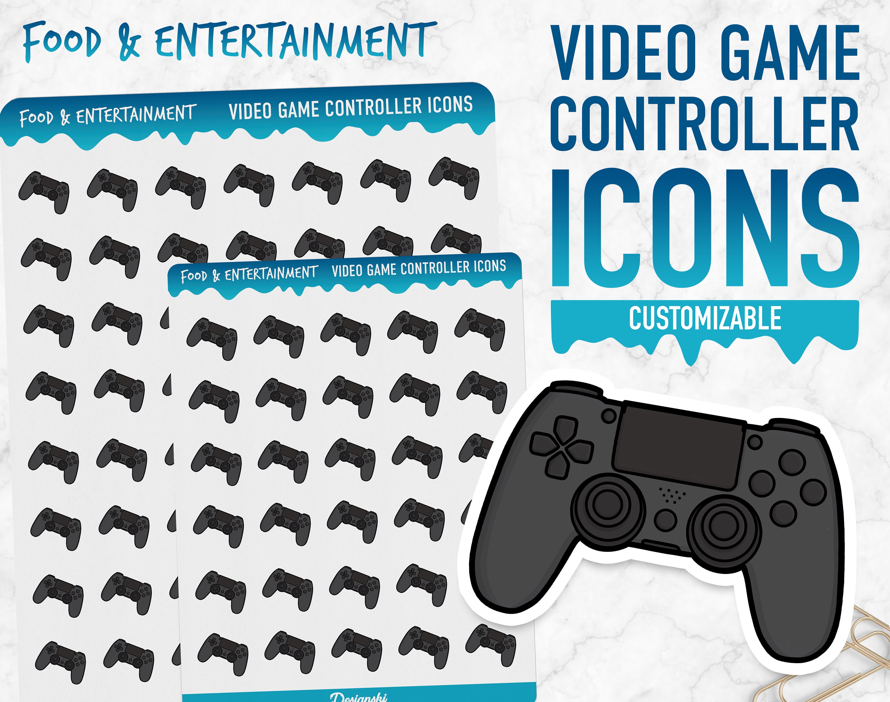 Video Game Controller Symbols