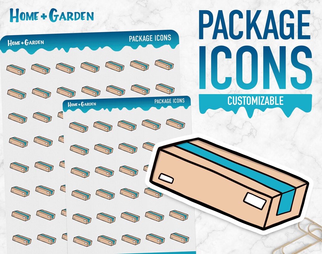 Home & Garden | Package Icons | Planner Stickers - Etsy