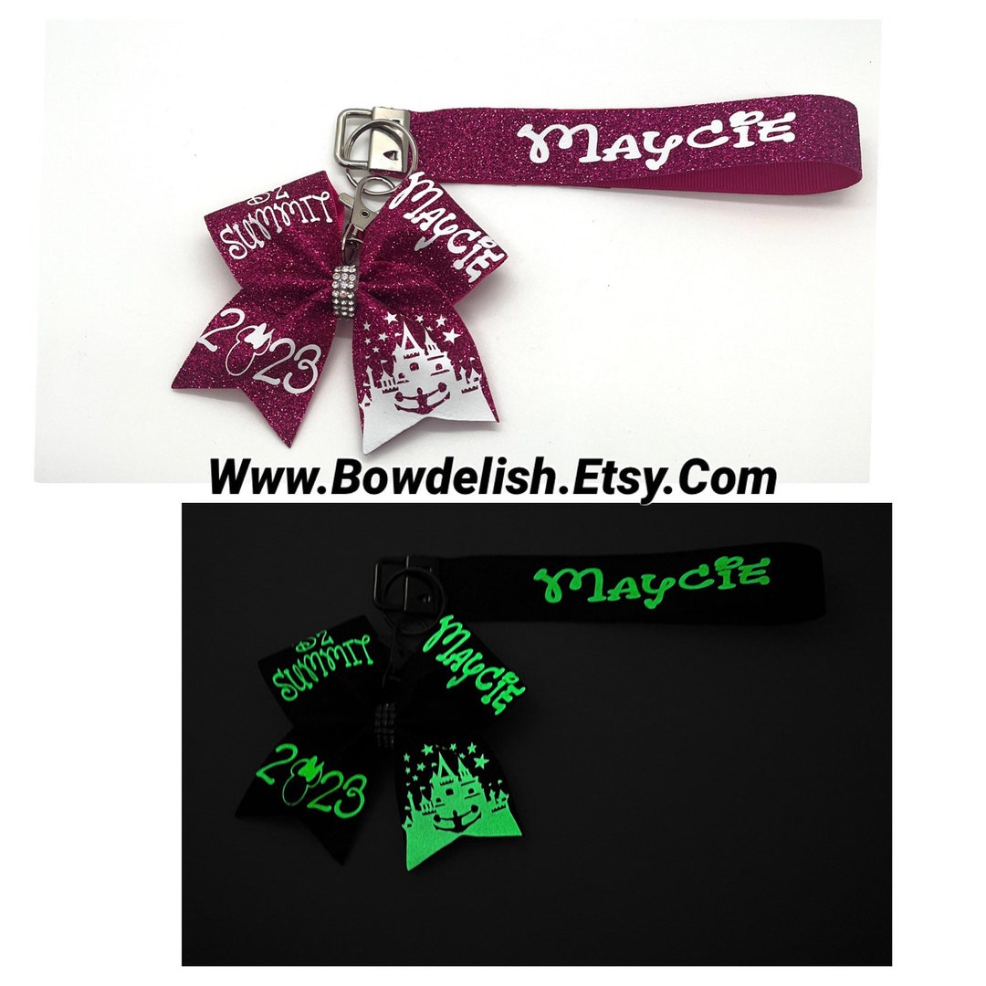 Competition Cheer Keepsakes Mini Bow Keychain OR Wristlet Summit ...