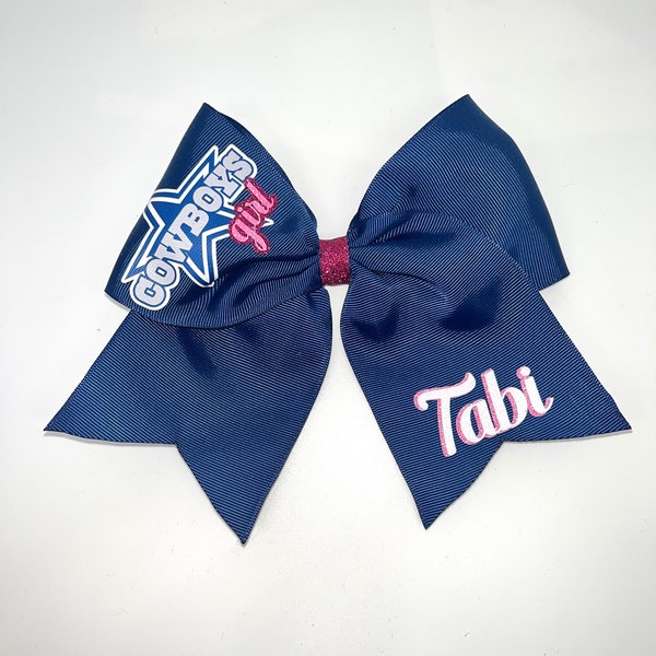 Texas Cheer Bow - Etsy
