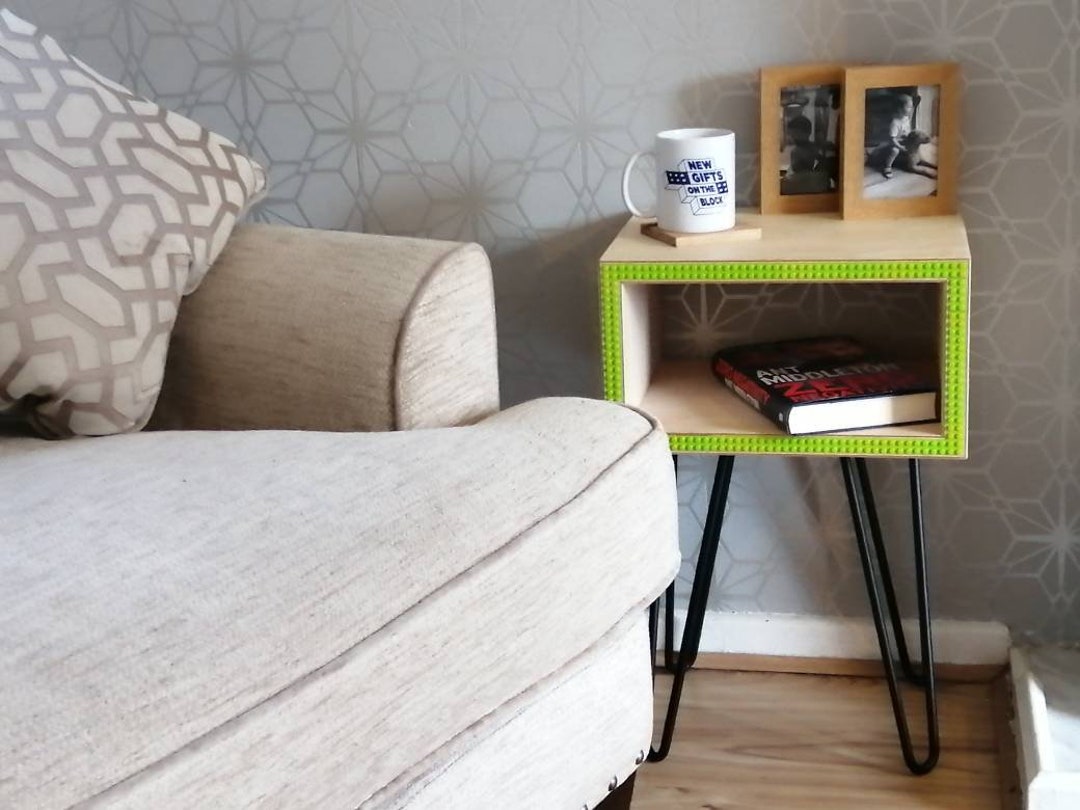 Handmade Birch & Lego Side Table Home Decor Side Table AFOL - Etsy