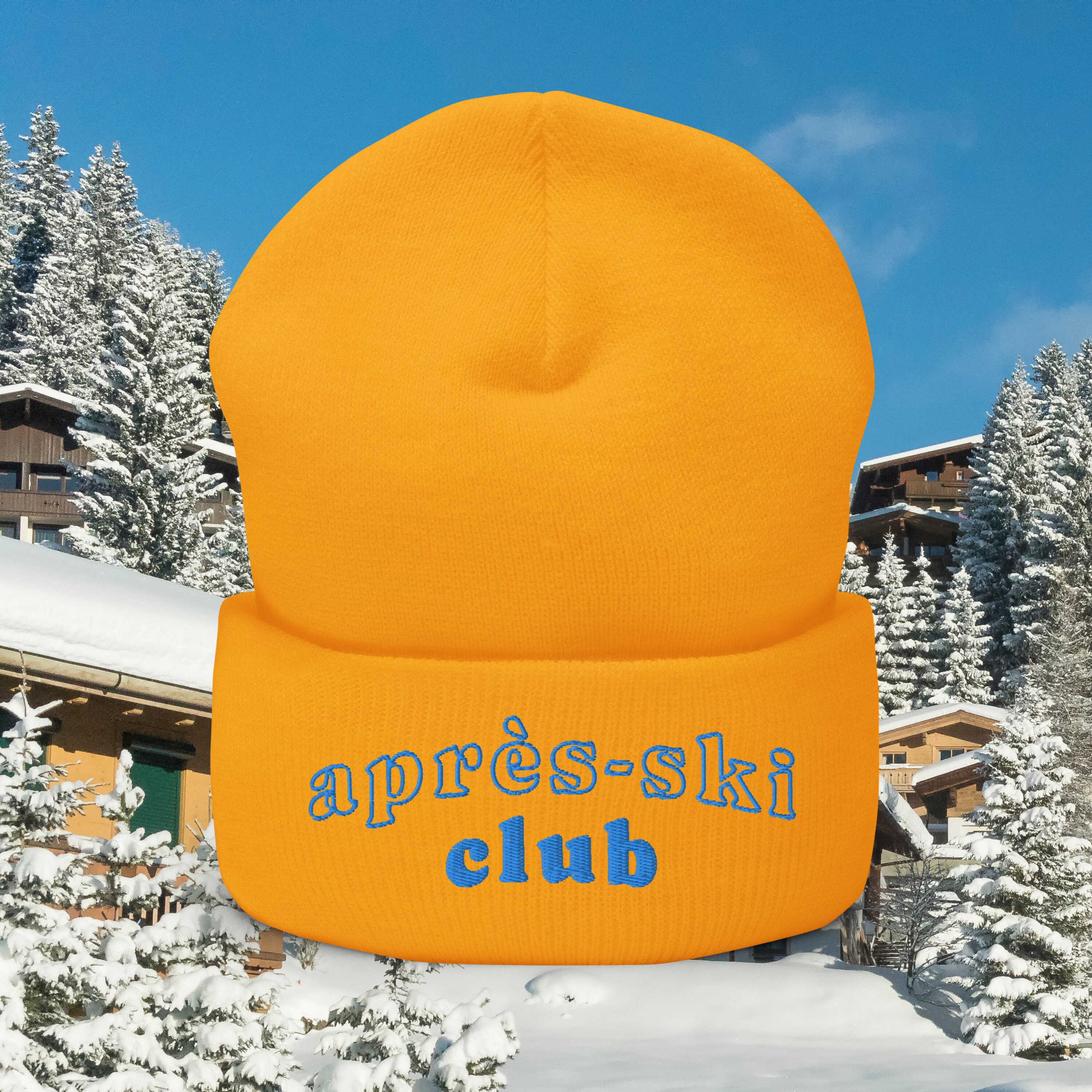 Après-ski, Apres Ski Cuffed Beanie, Winter Sport Hat, Chalet Hat, Ski ...